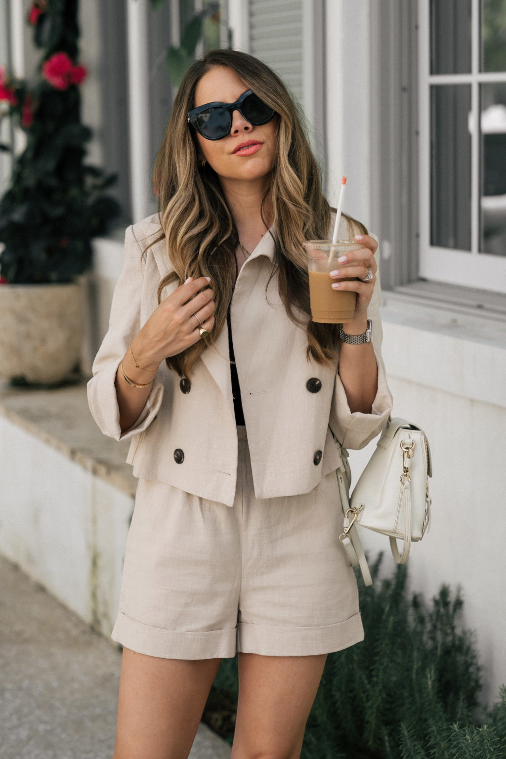 Linen Short Suit | The Teacher Diva: a Dallas Fashion Blog featuring ...