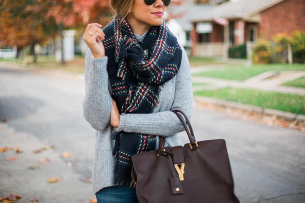 Blue Check Scarf | The Teacher Diva: a Dallas Fashion Blog featuring ...